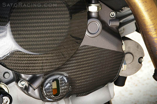 SATO RACING | Ducati 848 M696 Carbon Engine Cover (Lower Right Side)